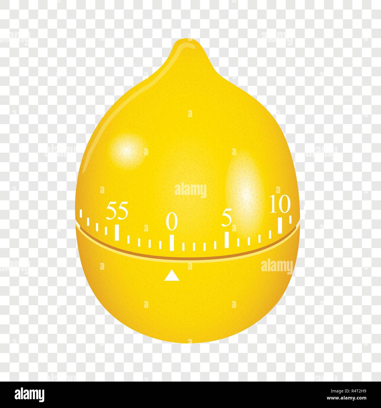 Lemon timer mockup. Realistic illustration of lemon timer vector mockup ...