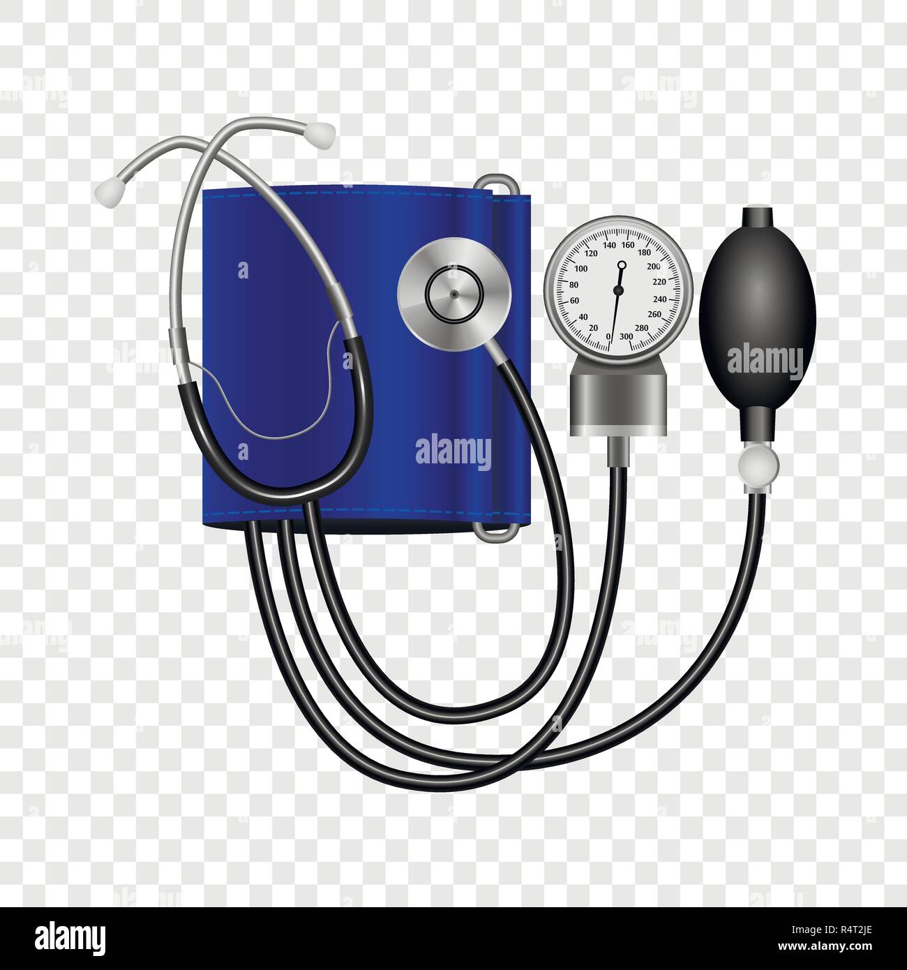 Tonometer mockup. Realistic illustration of tonometer vector mockup for ...