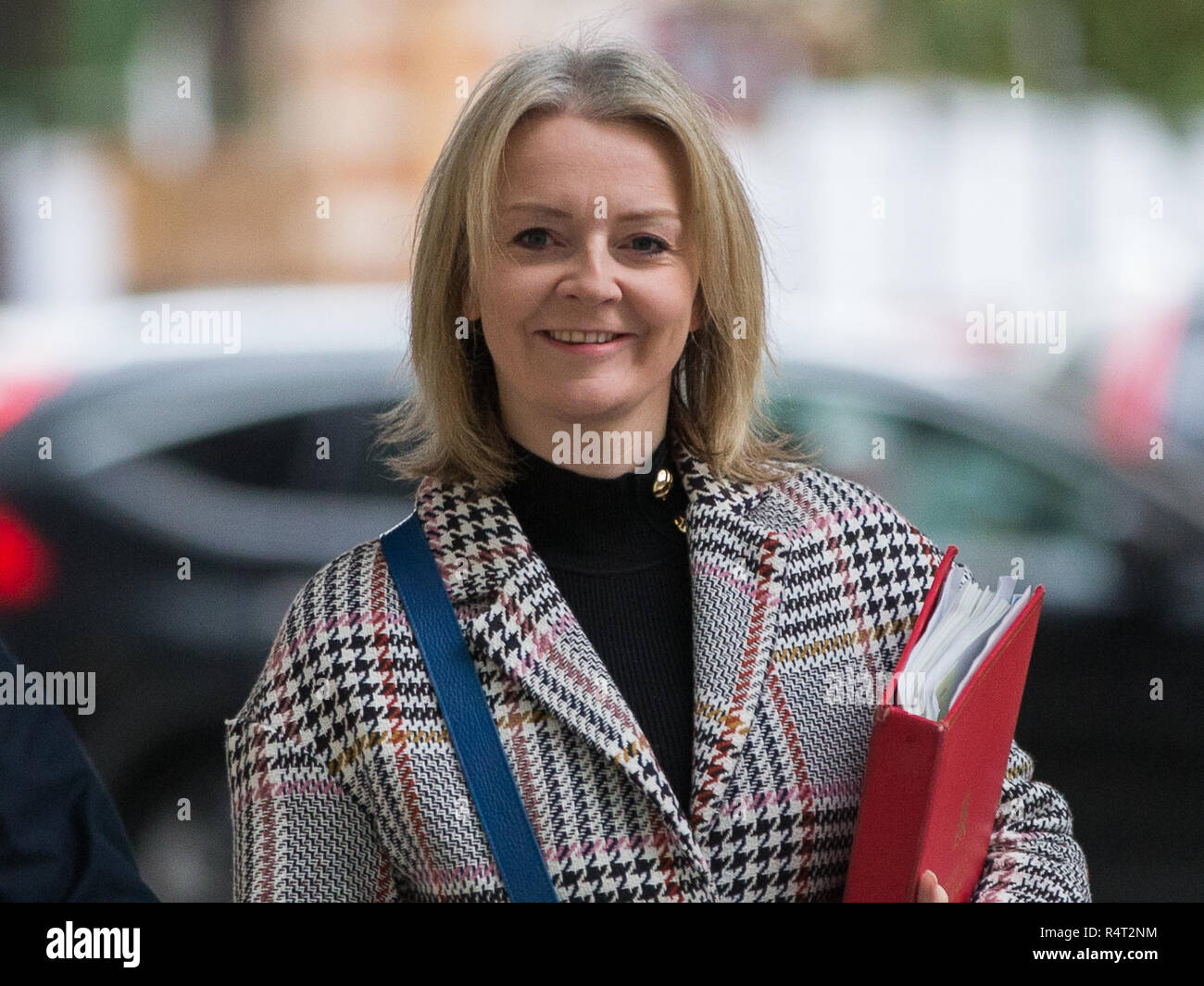 Elizabeth Truss, Chief Secretary to the Treasury, arrives at the BBC ...