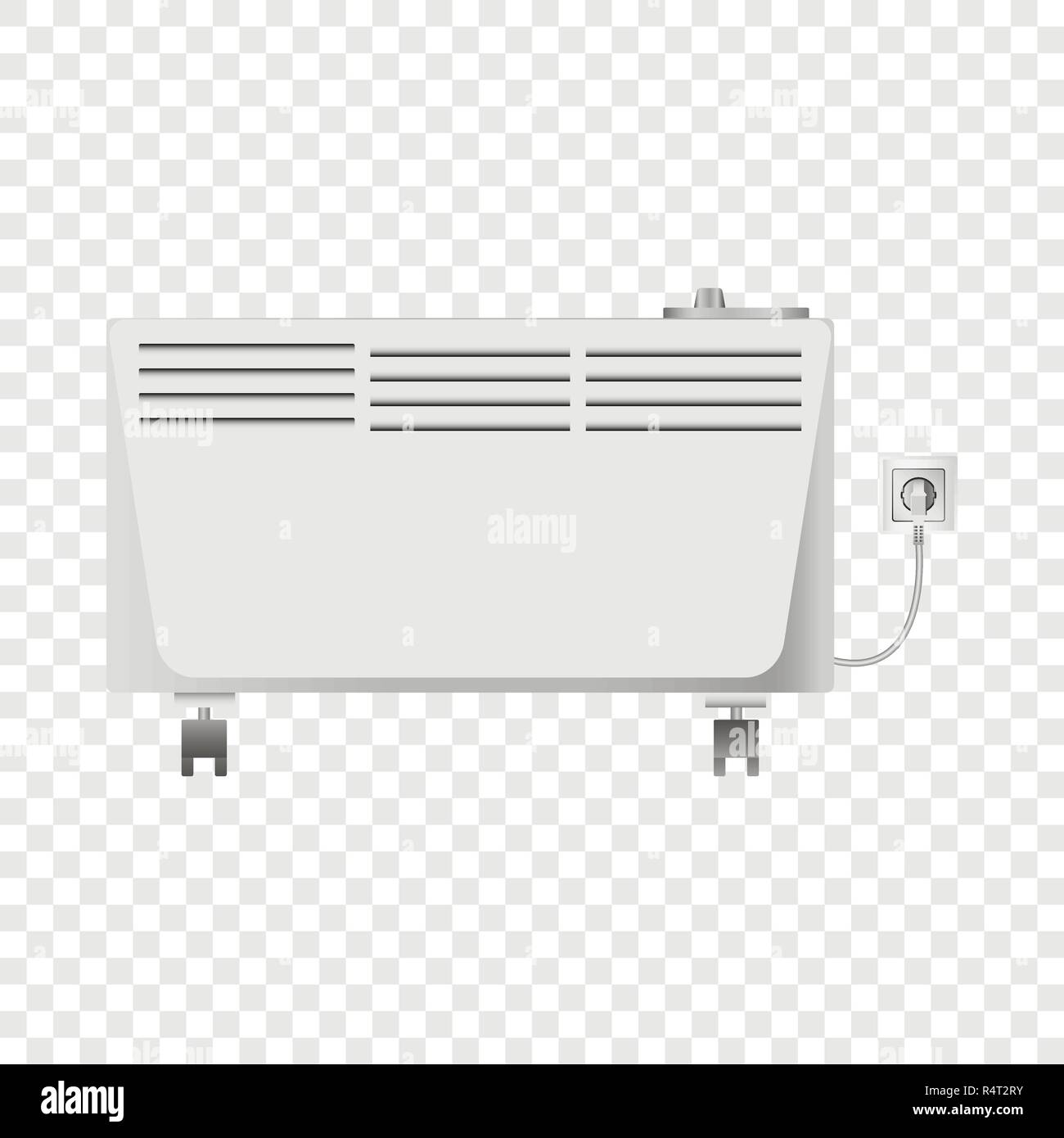 Split system mockup. Realistic illustration of split system vector ...