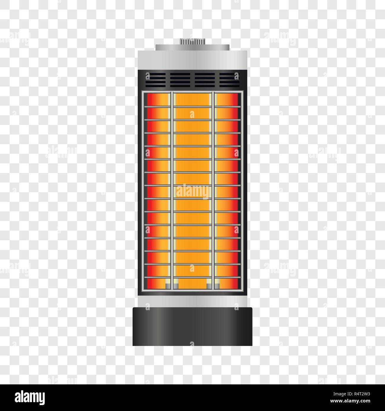Hot boiler mockup. Realistic illustration of hot boiler vector mockup ...
