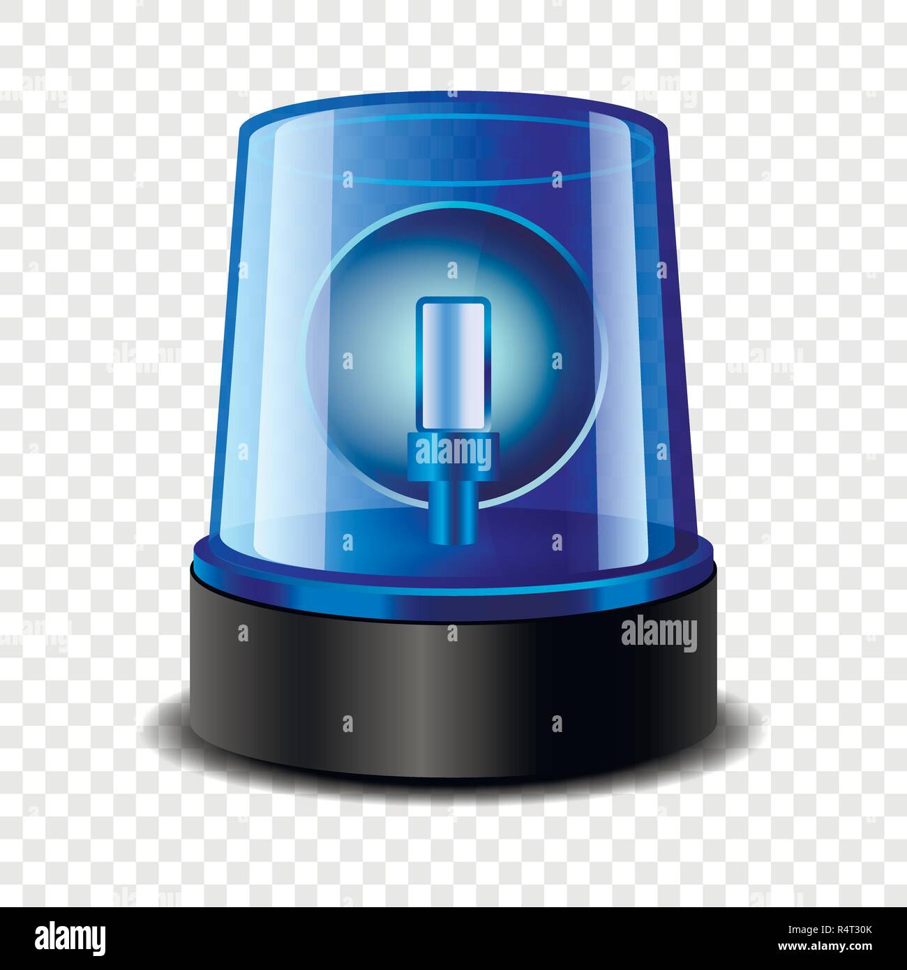 Police siren icon. Realistic illustration of police siren vector icon for on transparent background Stock Vector Image Art Alamy