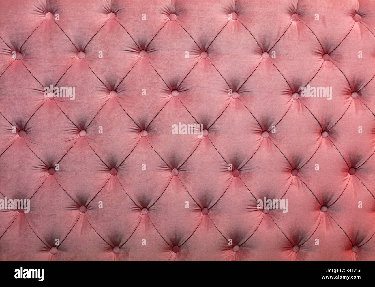 Pink capitone tufted fabric upholstery texture Stock Photo - Alamy