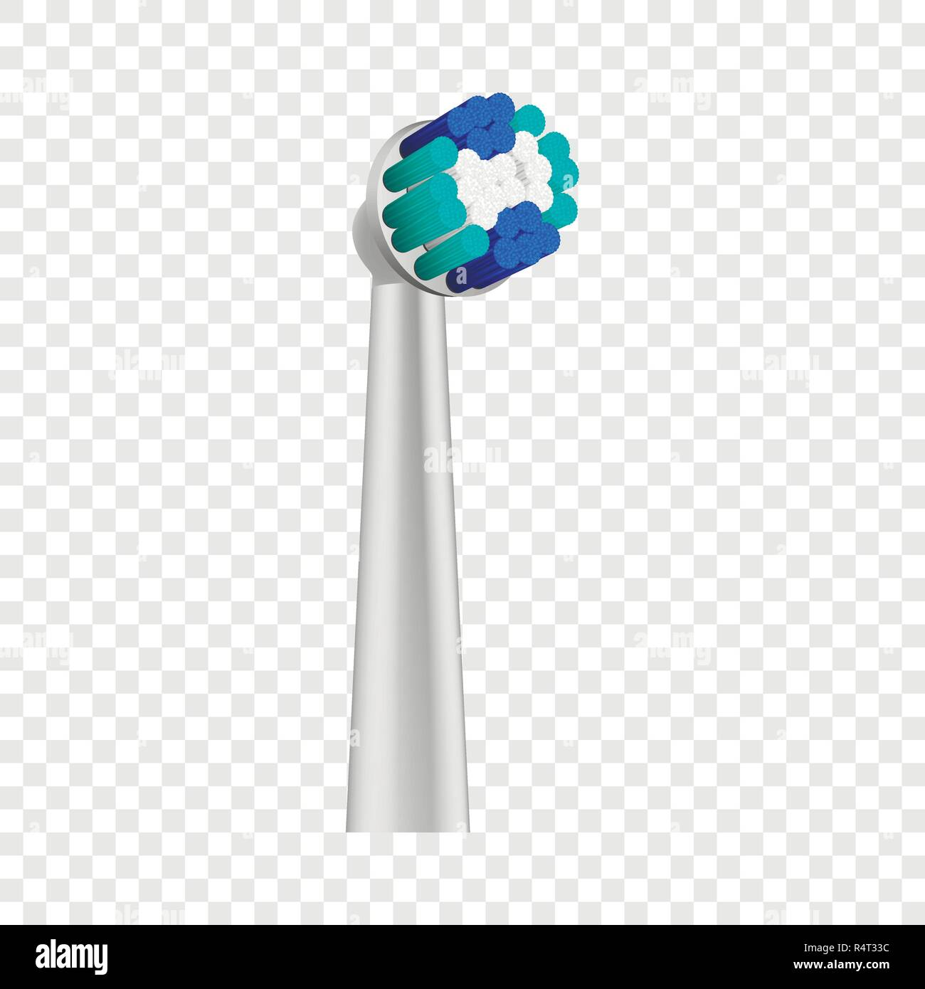 Cleaning toothbrush icon. Realistic illustration of cleaning toothbrush ...