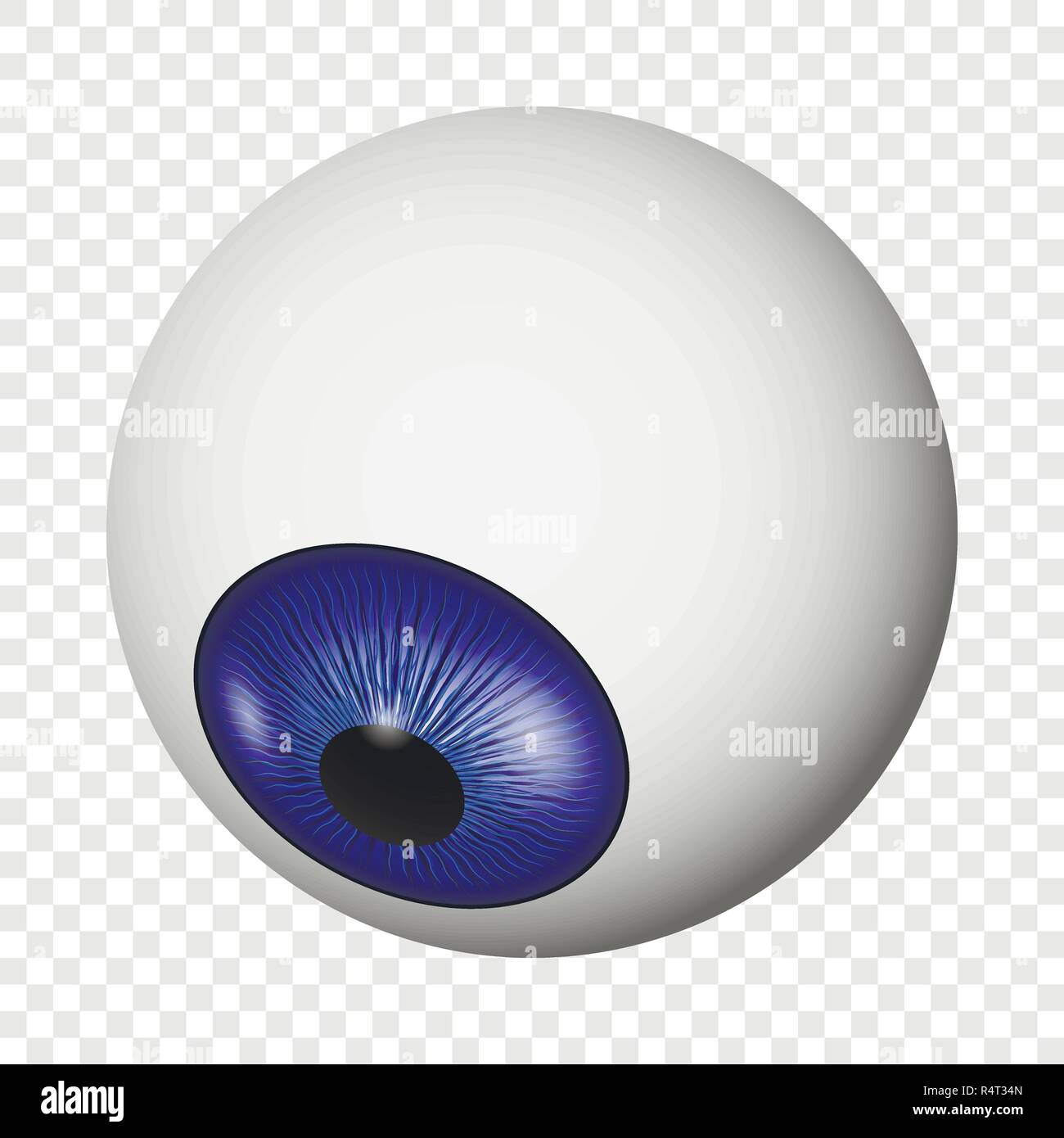 Eye icon. Realistic illustration of eye vector icon for on transparent ...