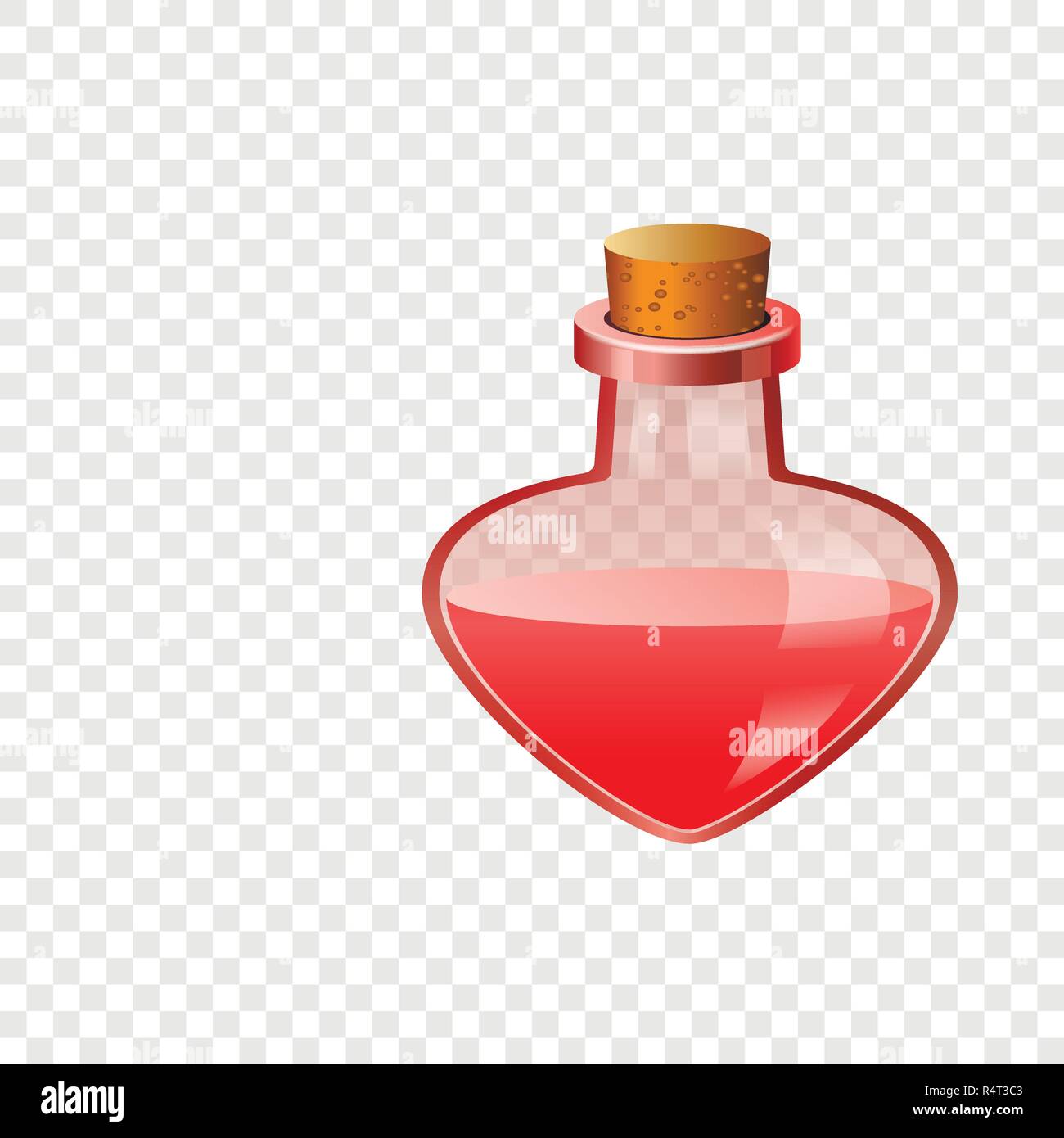 Red flask icon. Cartoon of red flask vector icon for on transparent ... Red flask icon. Cartoon of red flask vector icon for on transparent ...