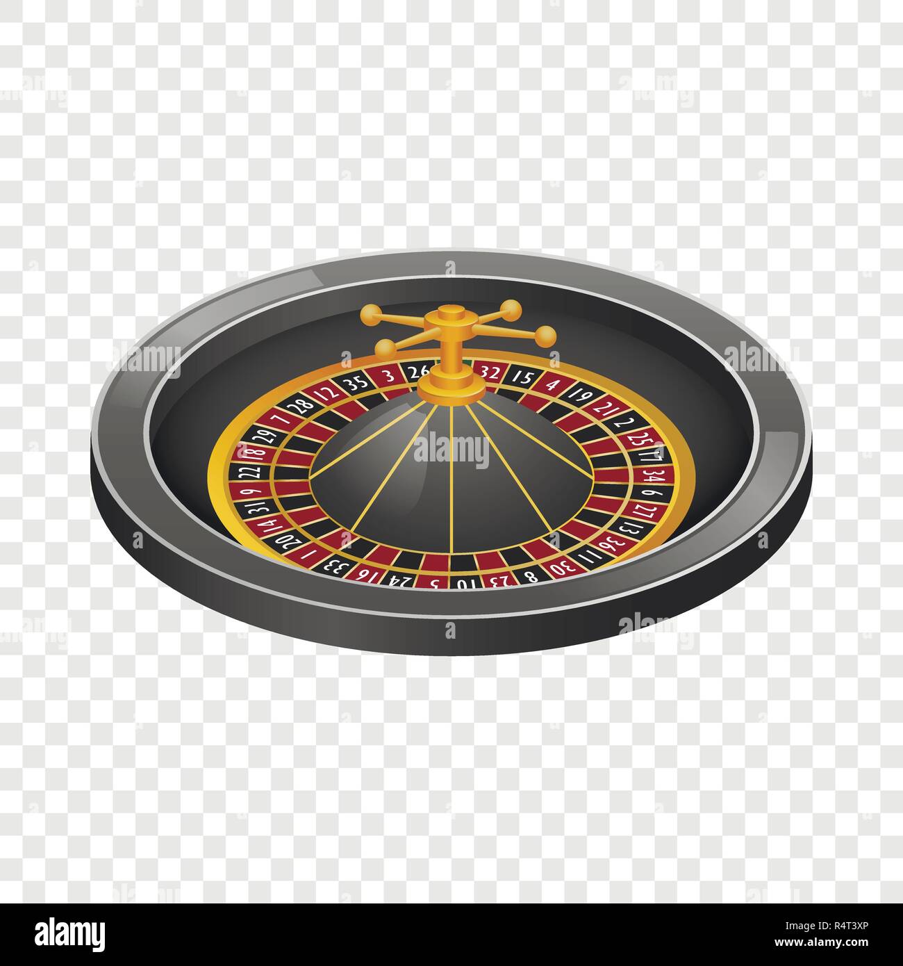 Grey roulette casino mockup. Realistic illustration of grey roulette ...