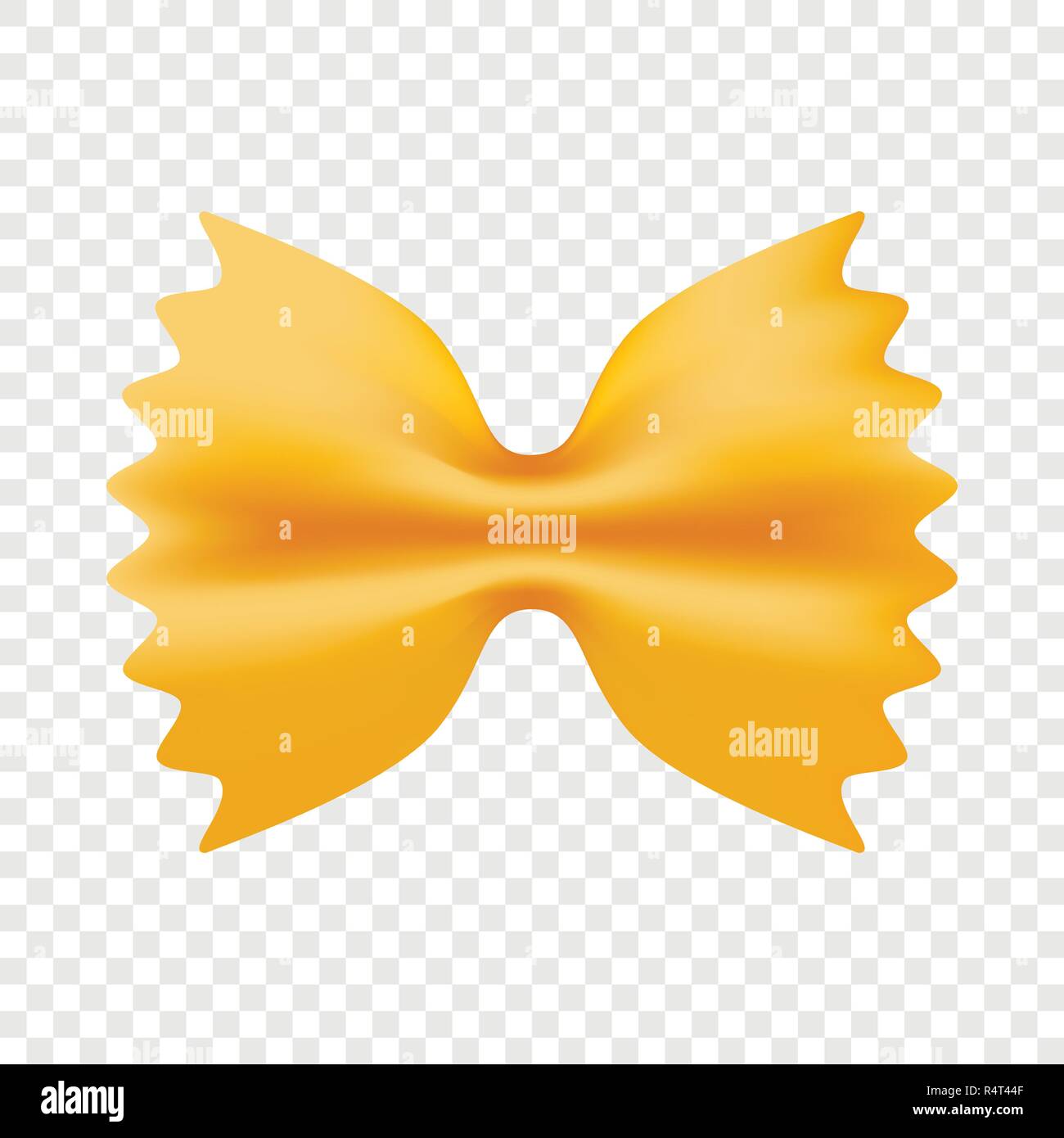 Farfalle pasta icon. Realistic illustration of farfalle pasta vector ...