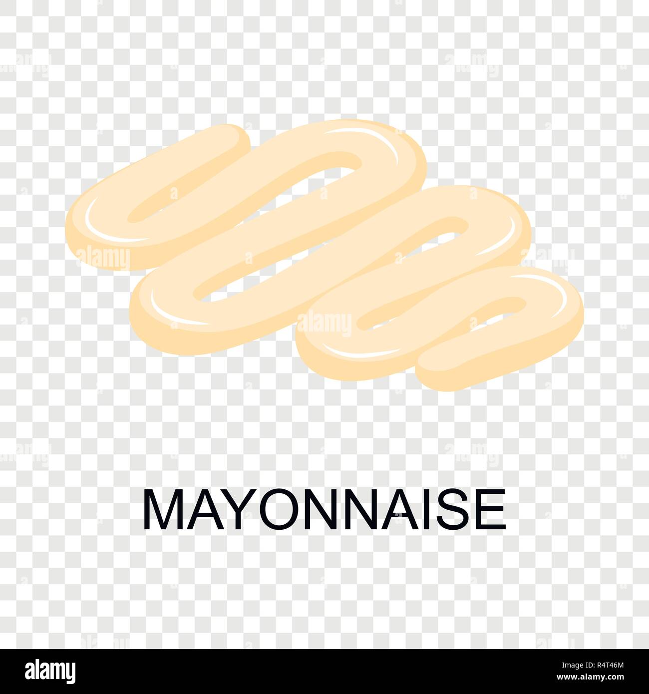 Mayonnaise icon. Isometric of mayonnaise vector icon for on transparent ...