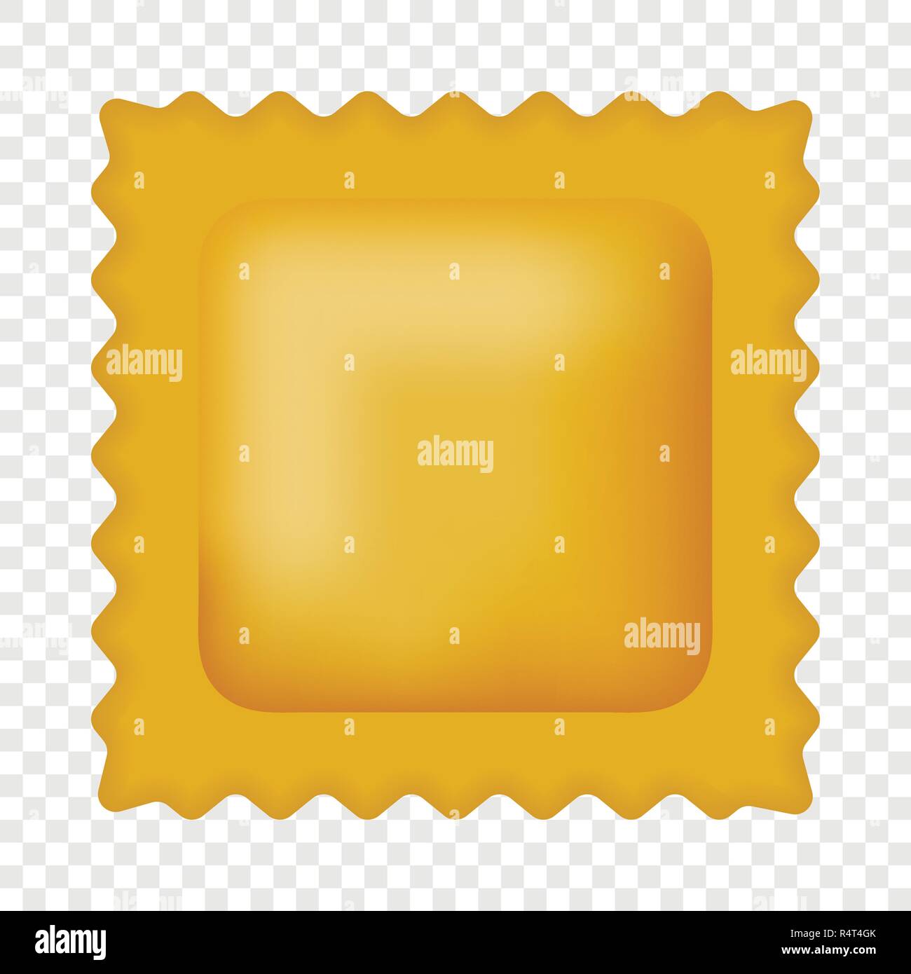 Quadretti pasta mockup. Realistic illustration of quadretti pasta ...