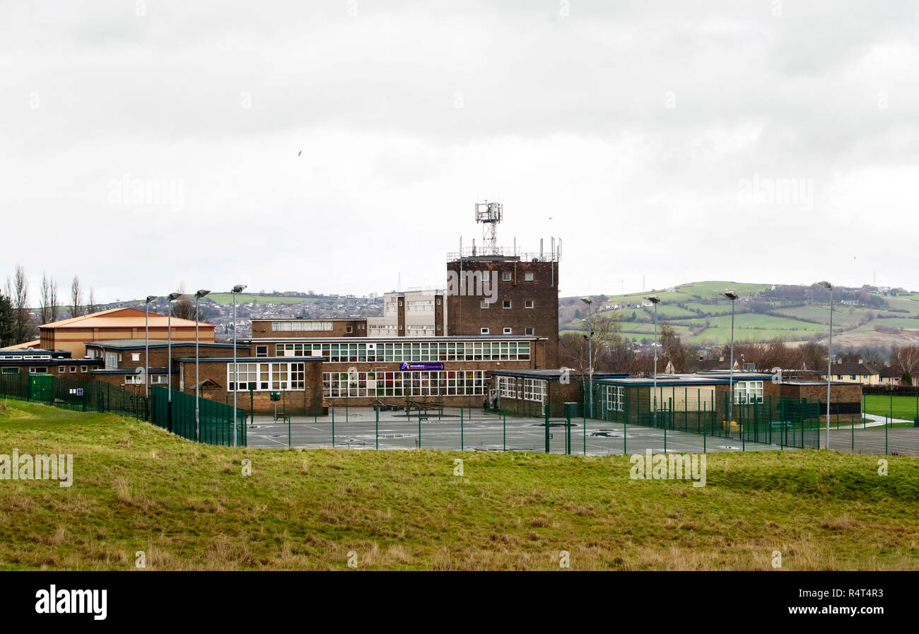 Almondbury Community School in Huddersfield where a 16-year-old boy is ...