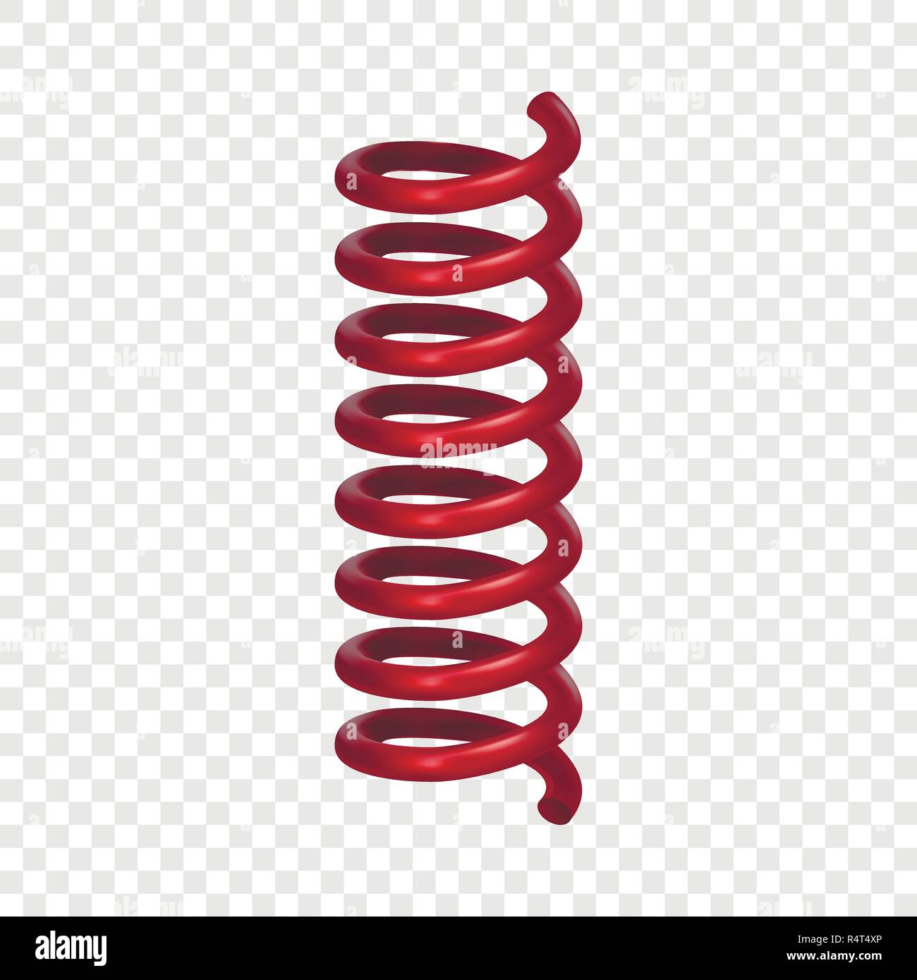 Red cable mockup. Realistic illustration of red cable vector mockup for ...