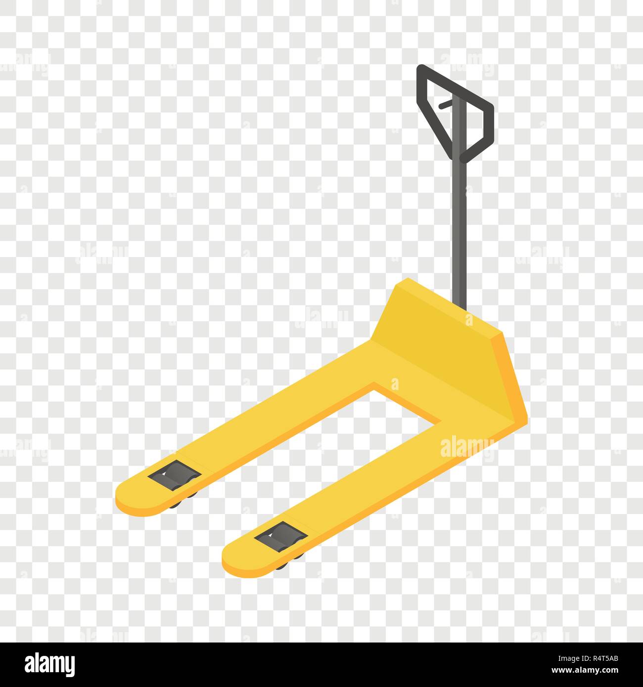 Warehouse forklift icon. Isometric of warehouse forklift vector icon ...