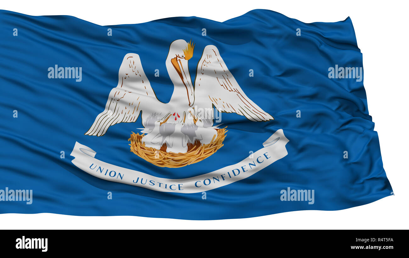 Isolated Louisiana Flag, USA state Stock Photo - Alamy