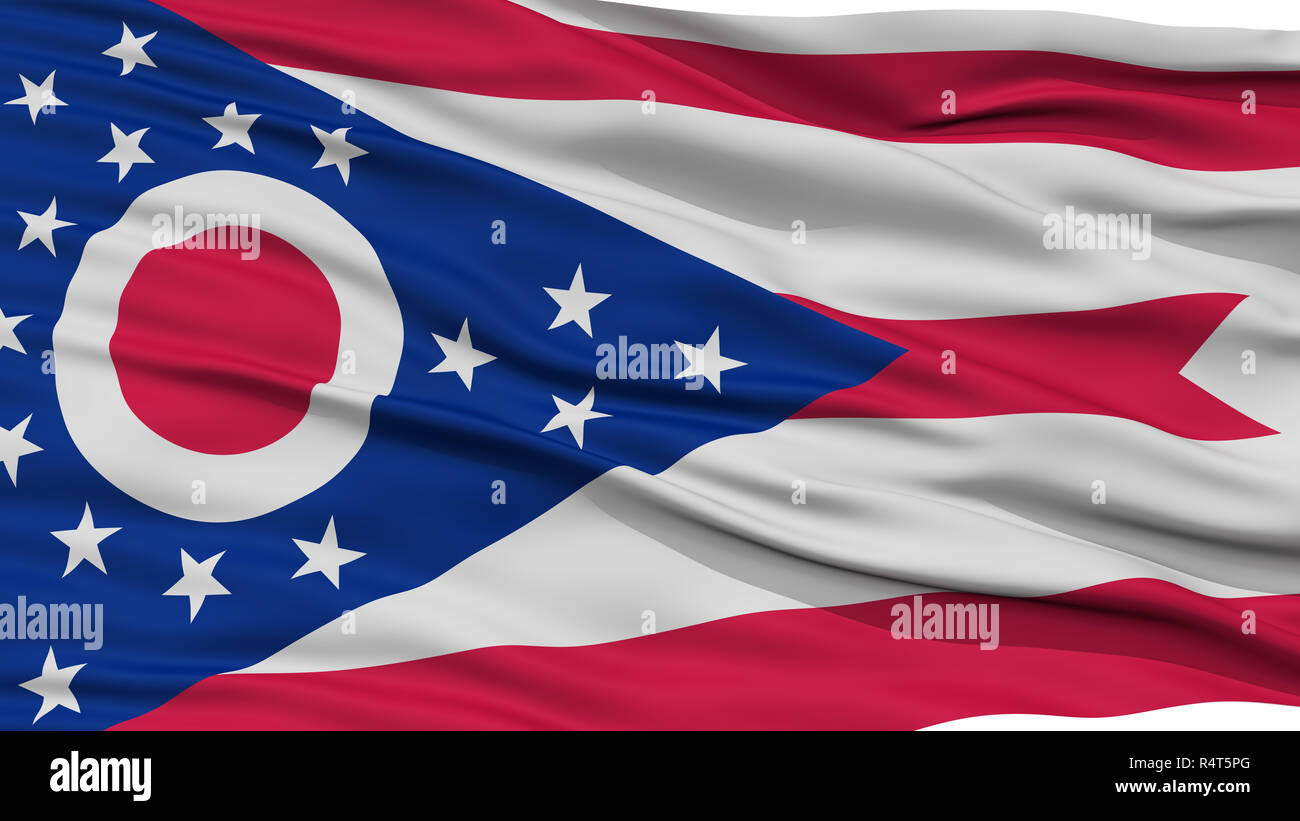 Ohio 3d wrinkled flag hi-res stock photography and images - Alamy