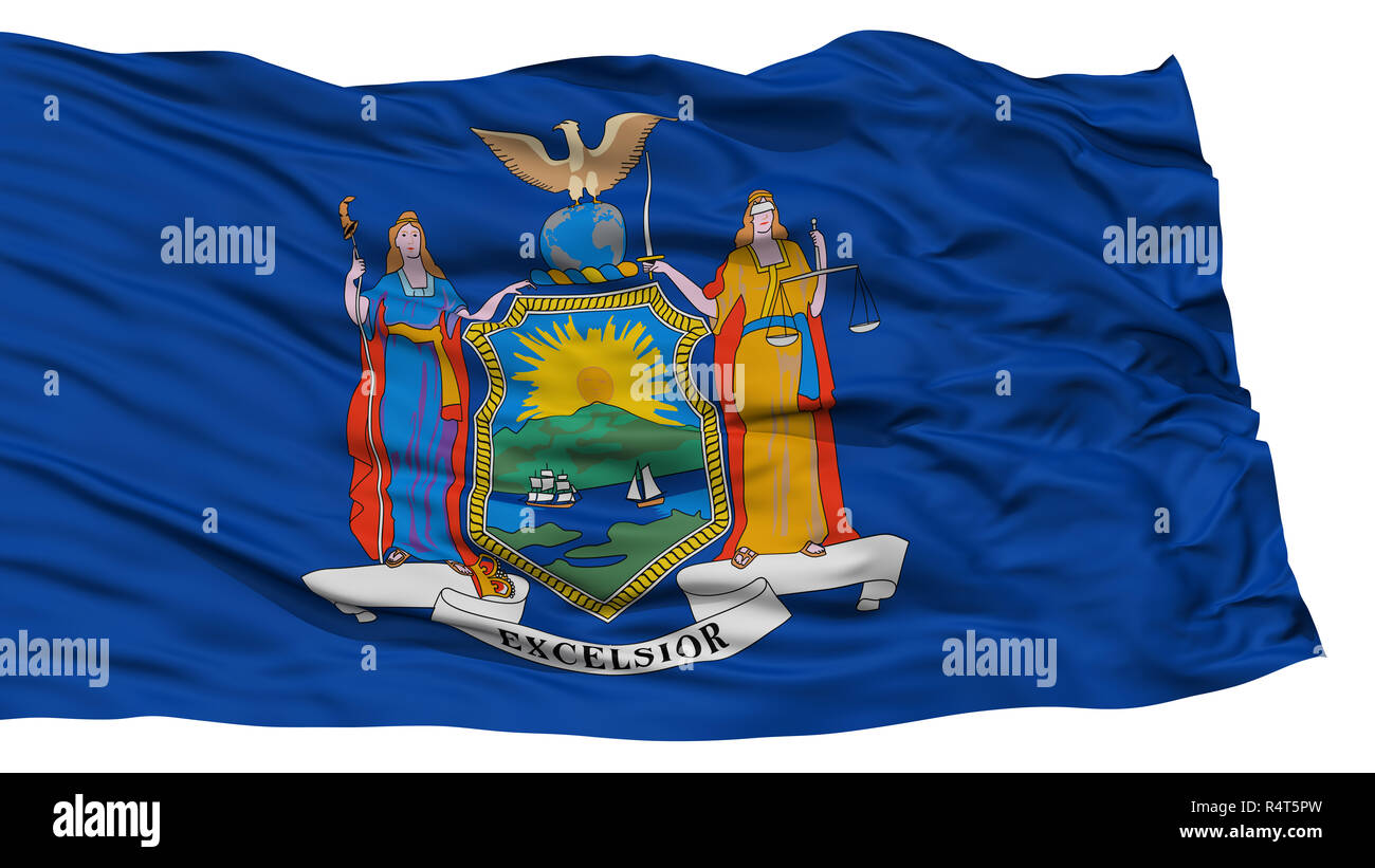 Isolated New York Flag, USA state Stock Photo - Alamy