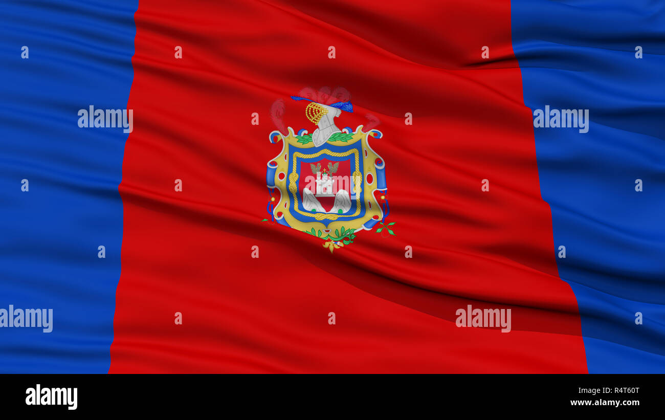 Closeup Quito City Flag, Ecuador Stock Photo - Alamy