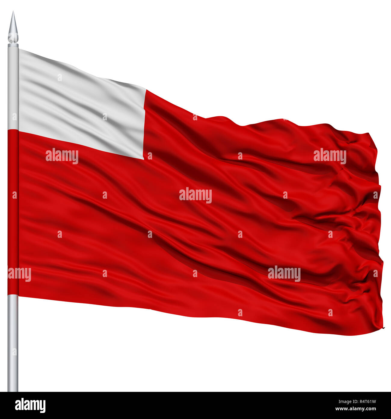 Abu Dhabi City Flag on Flagpole Stock Photo - Alamy
