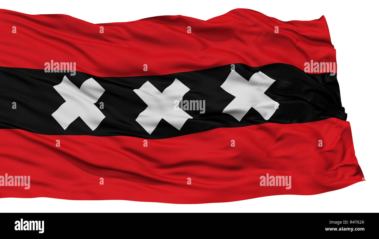 Isolated Amsterdam City Flag Stock Photo - Alamy
