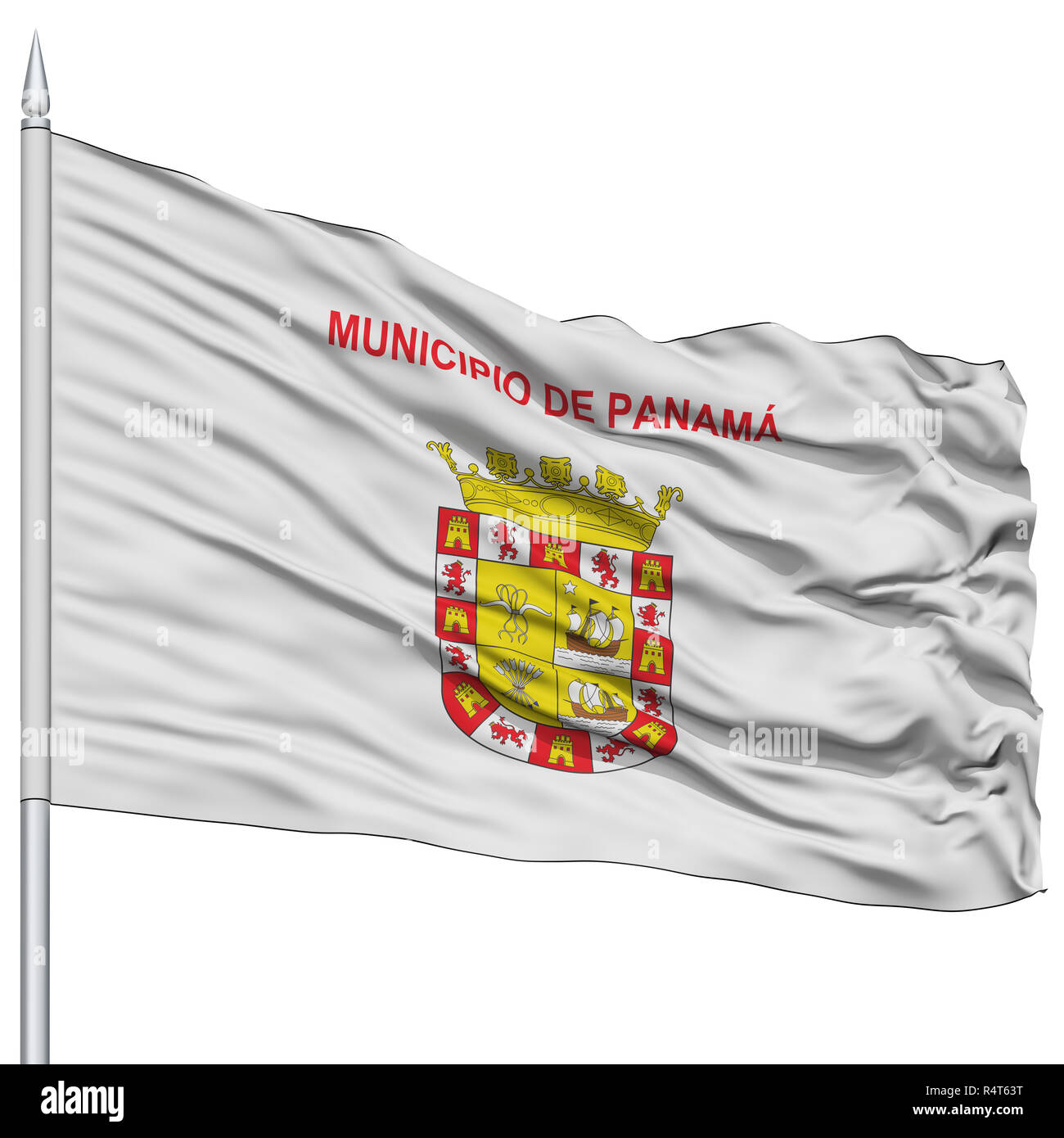 3d render flagpole panama hi-res stock photography and images - Alamy
