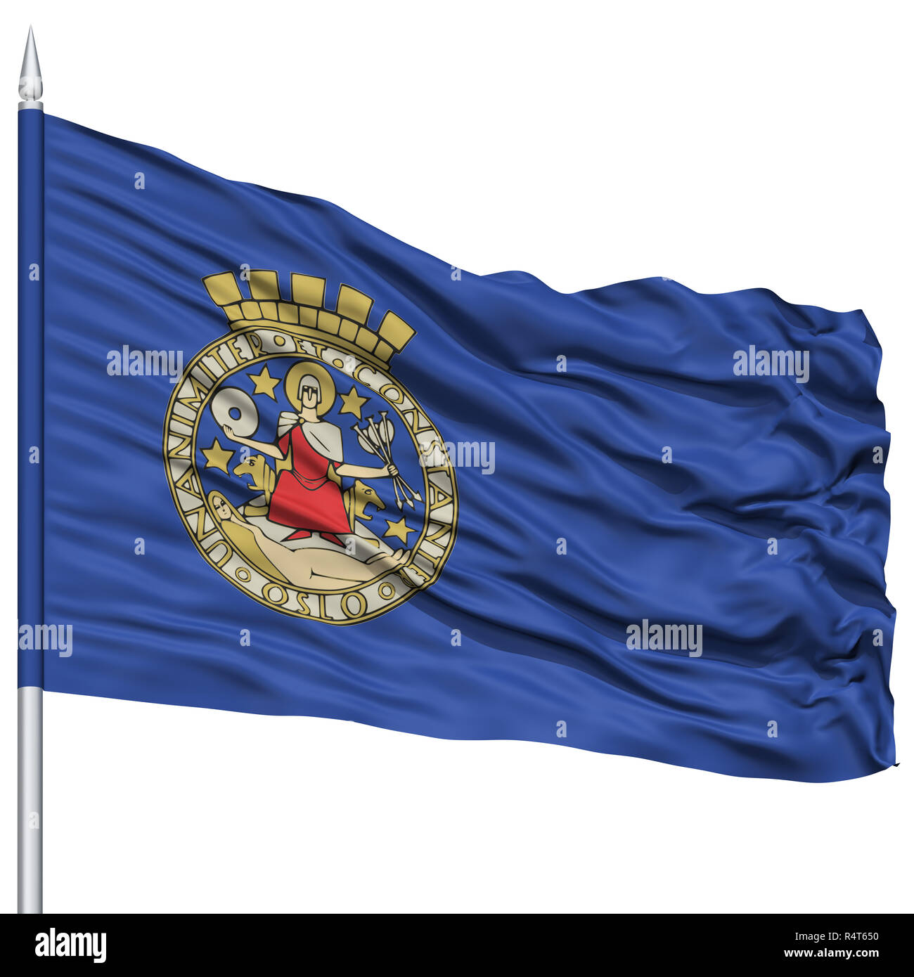 3d flag of the oslo hi-res stock photography and images - Alamy