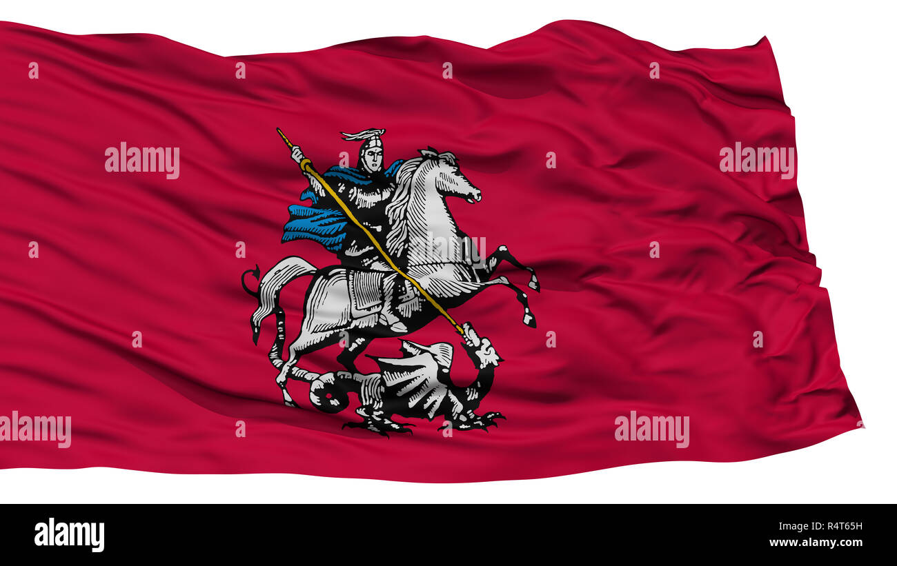 Isolated Moscow City Flag Stock Photo - Alamy