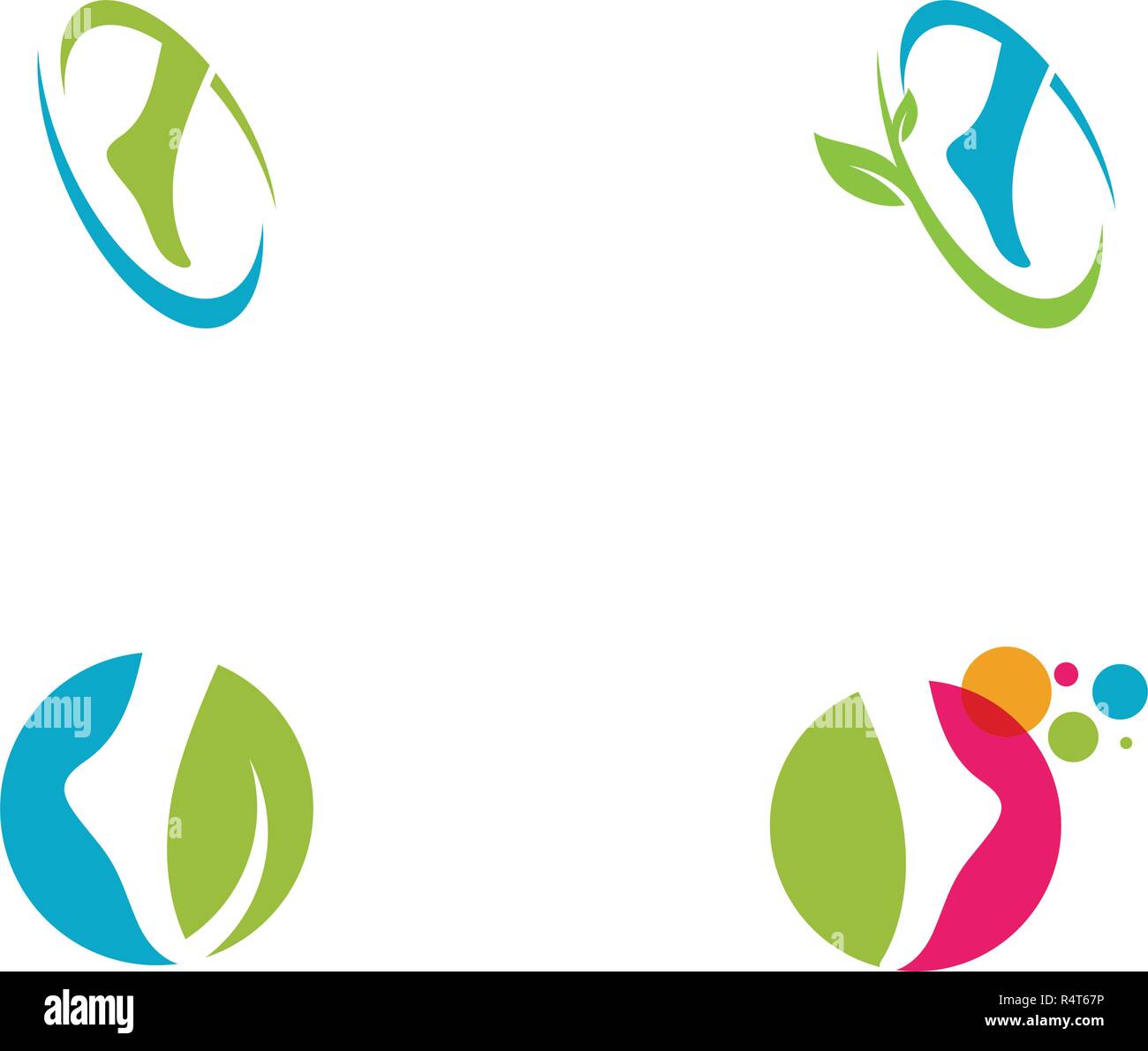 foot Logo Template vector icon illustration design Stock Vector Image ...