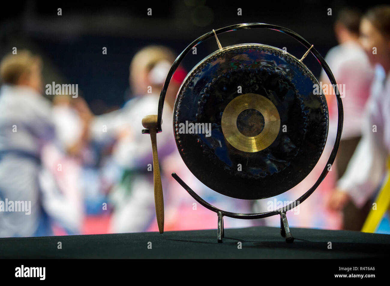 japanese gong on a karate competition Stock Photo - Alamy