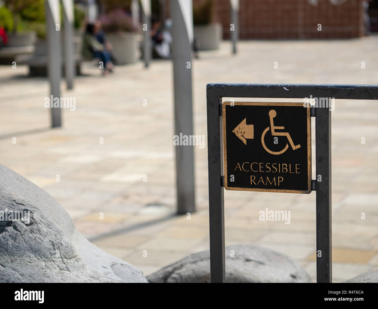 Wheelchair Access Signage Sign High Resolution Stock Photography and ...