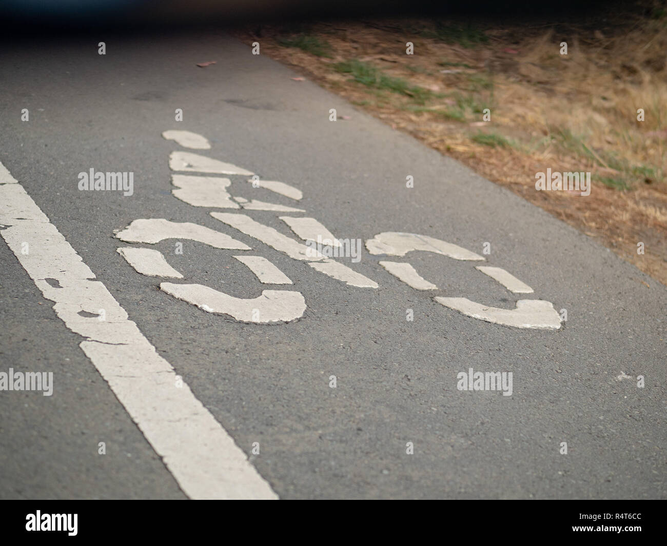Biker symbol on street hi-res stock photography and images - Alamy