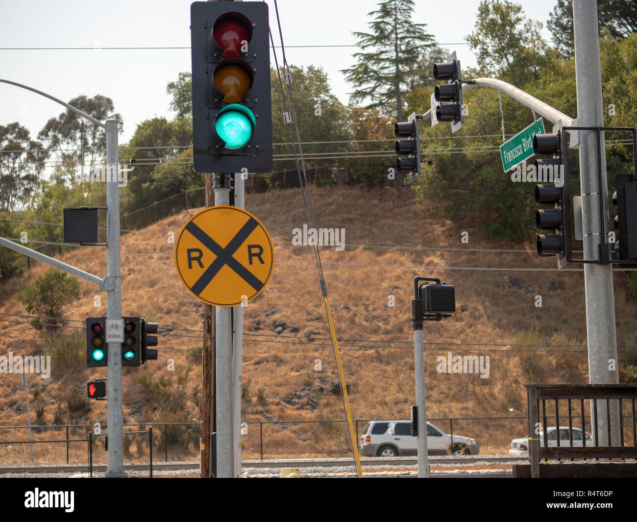 Railroad Crossing Sign High Resolution Stock Photography and Images - Alamy