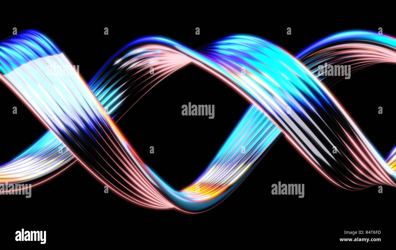 Abstract waves - 3D Illustration Stock Photo - Alamy