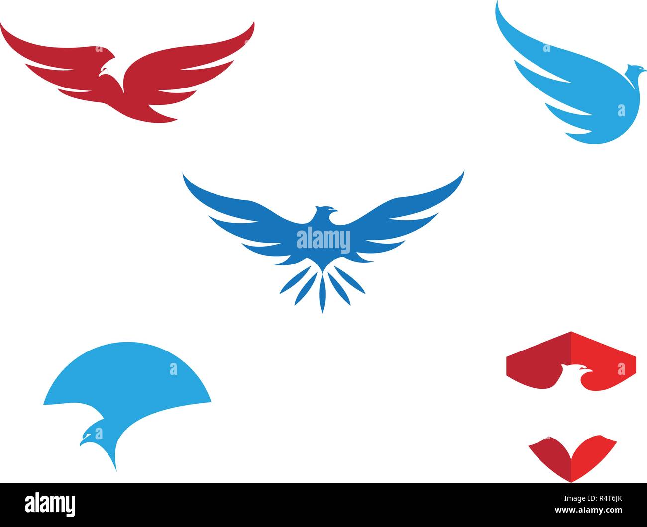 Falcon Logo Template vector illustration design Stock Vector Image ...