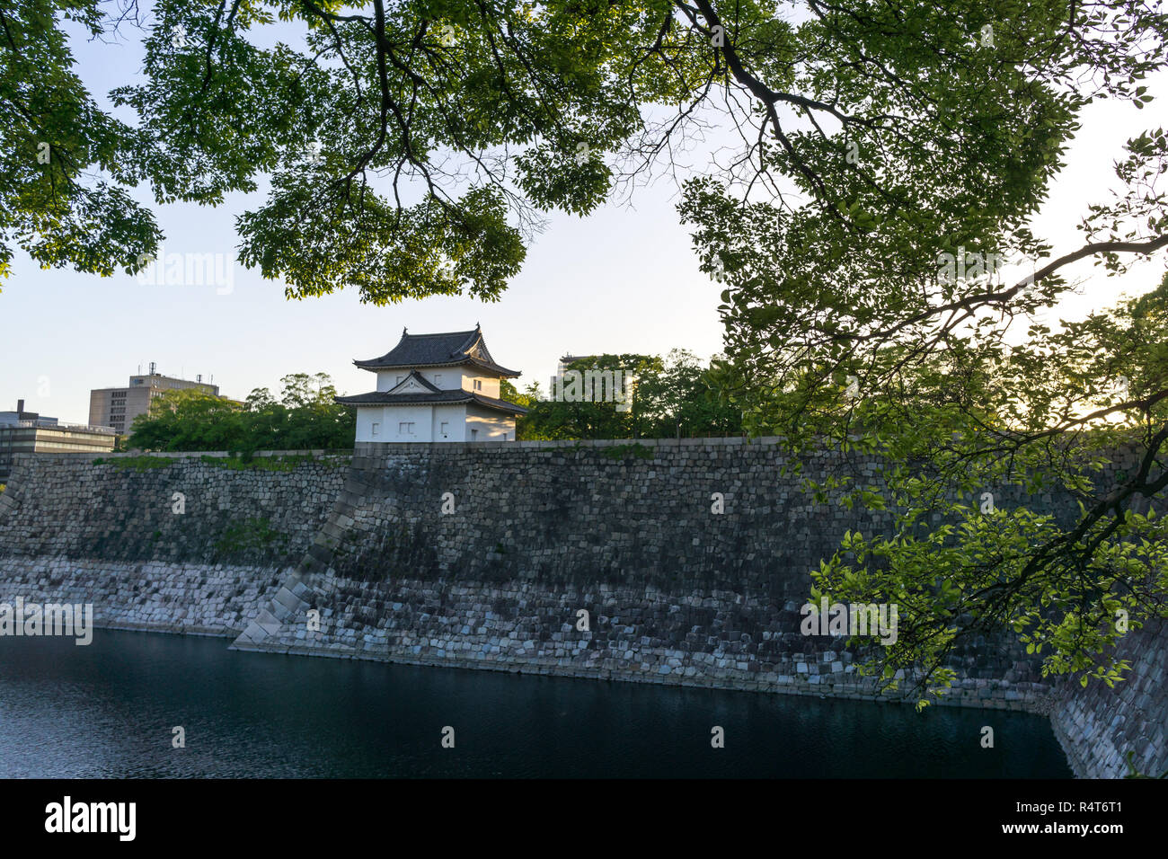 osaka castle watch tower Stock Photo - Alamy