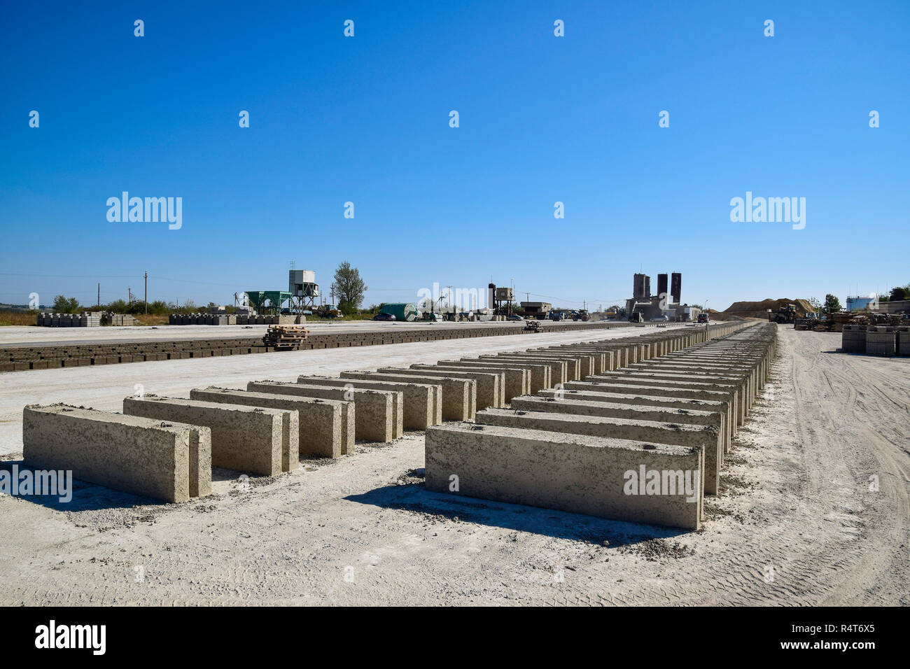 Cinder blocks lie on the ground and dried. on cinder block production ...
