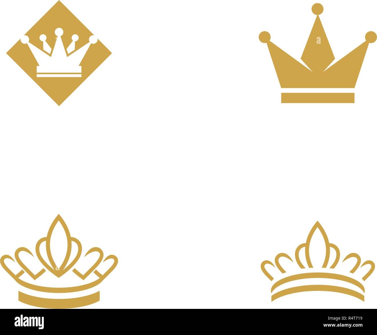 Crown Logo Template vector icon illustration design Stock Vector Image ...