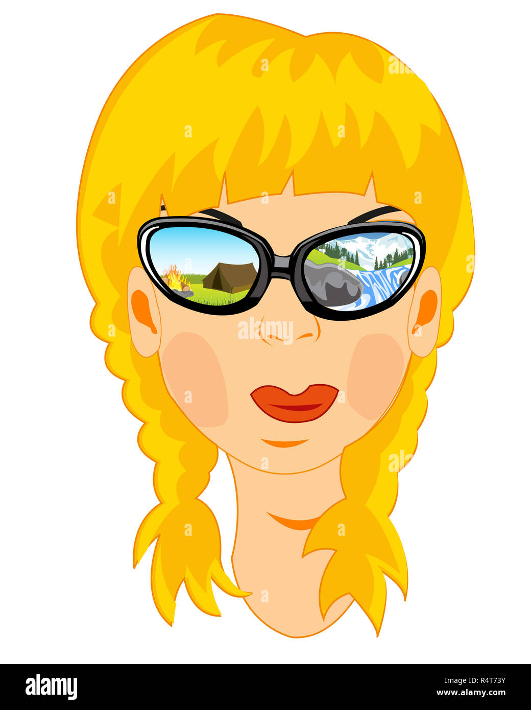 Bespectacled white woman hi-res stock photography and images - Alamy