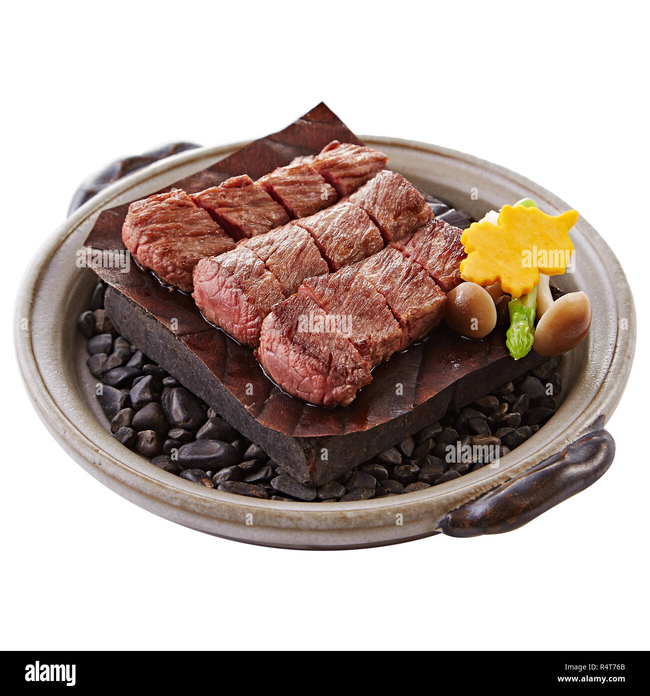 Hot rock platter of roasted beef Stock Photo - Alamy
