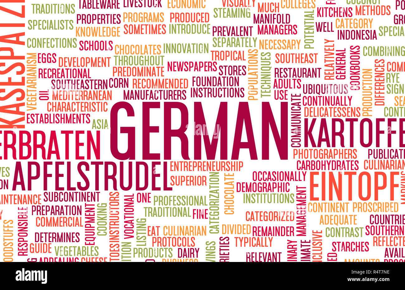 German Food Menu Stock Photo - Alamy