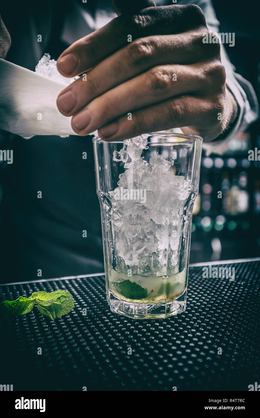 Bartender at work Stock Photo - Alamy