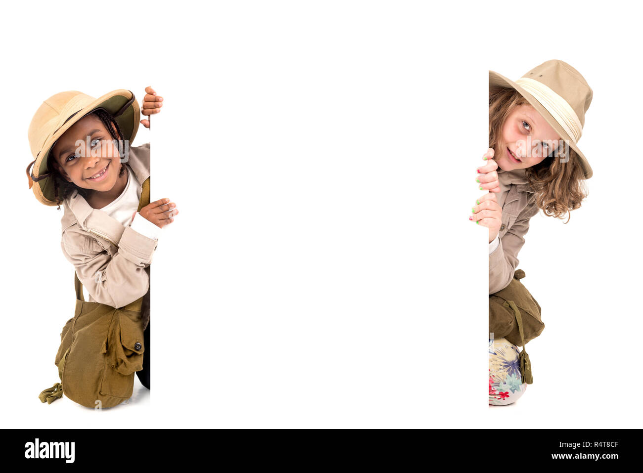 Girls in safari clothes Stock Photo - Alamy