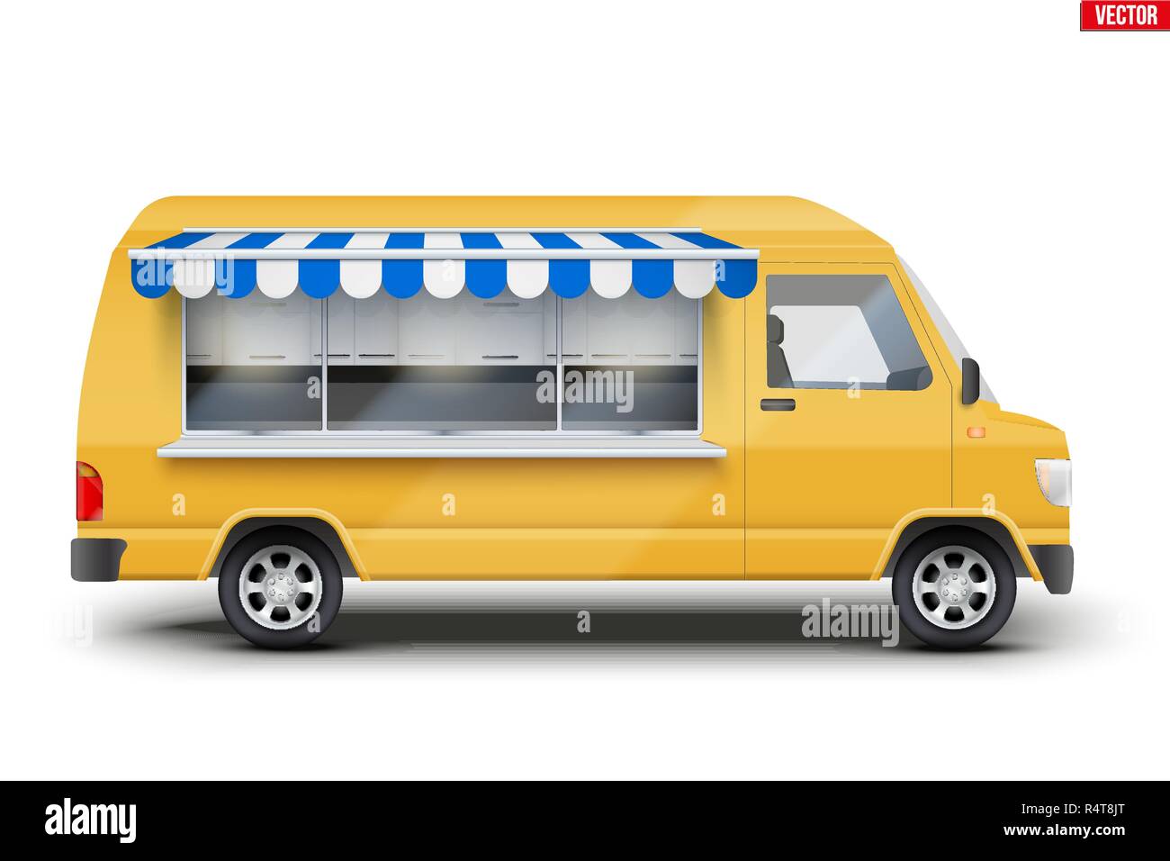 Street food court market Stock Vector Images - Alamy