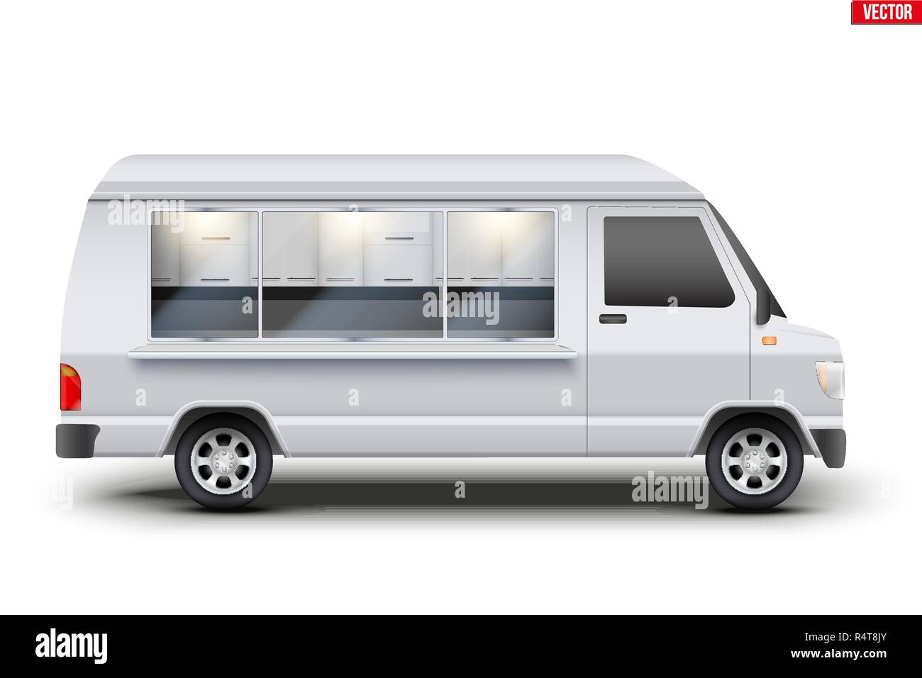 Logistic truck mockup Stock Vector Images - Alamy