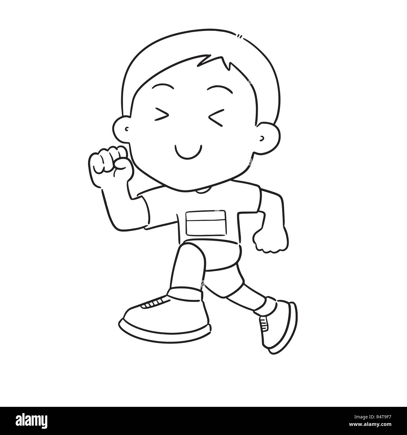 vector of man running Stock Vector Image & Art - Alamy