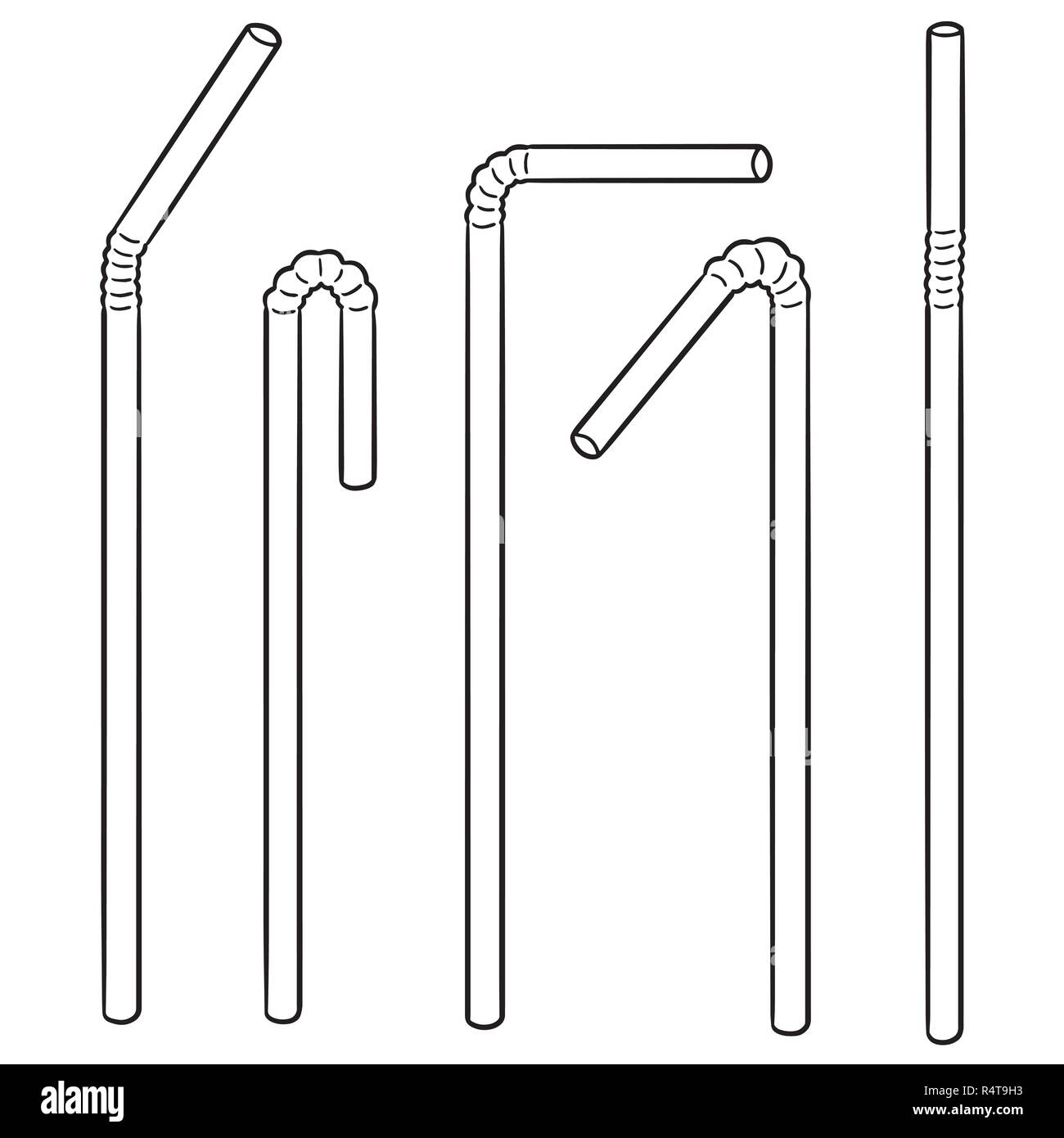 vector set of straw Stock Vector Image & Art - Alamy