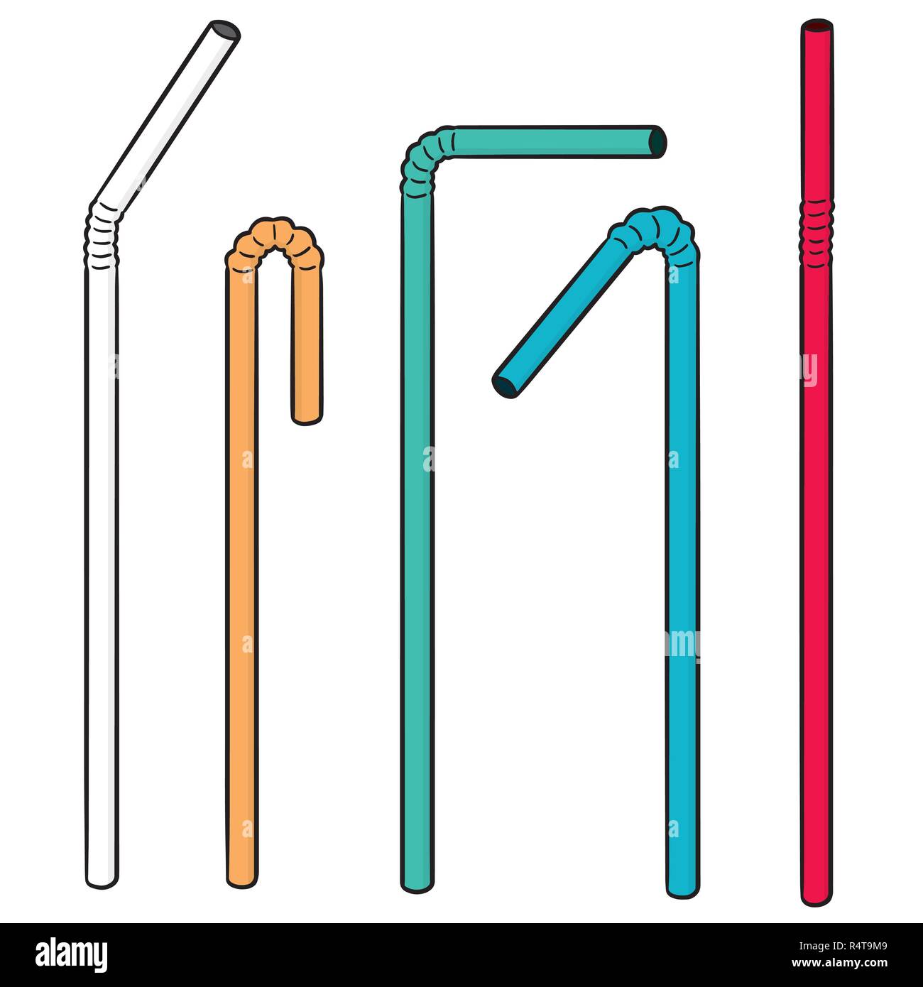 vector set of straw Stock Vector Image & Art - Alamy