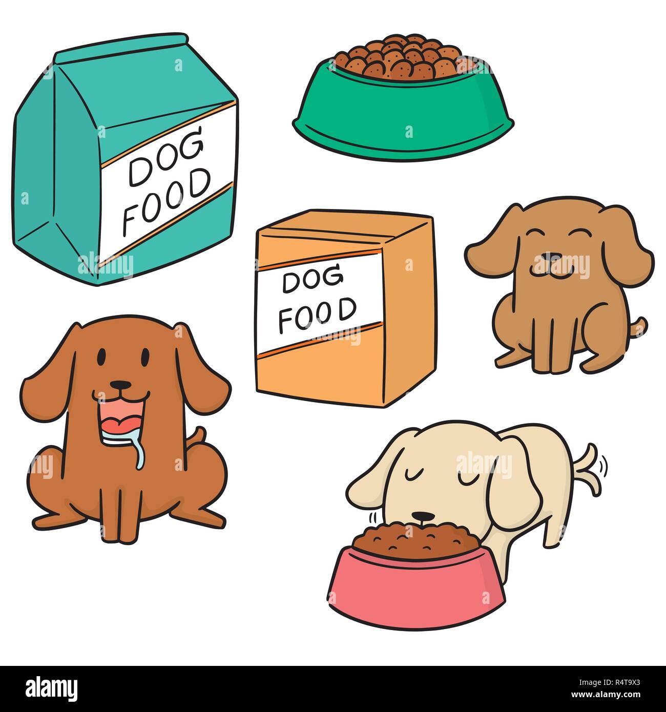 vector set of dog food Stock Vector Image & Art - Alamy