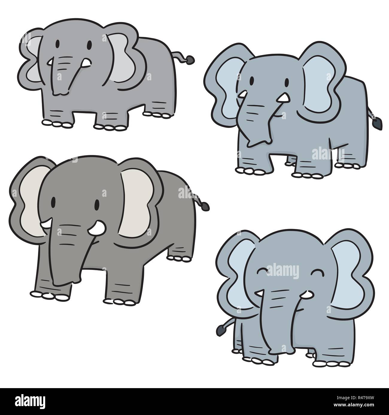 vector set of elephant Stock Vector Image & Art - Alamy