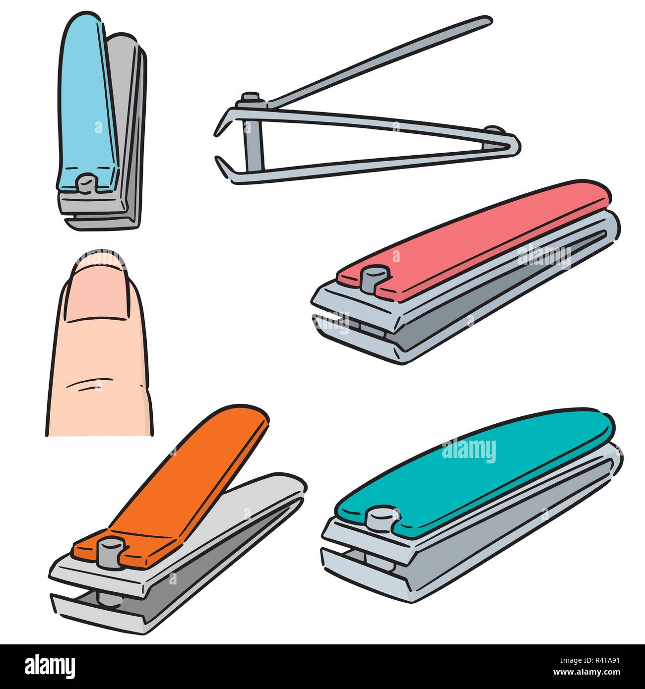 Steel nail cutter Stock Vector Images - Alamy