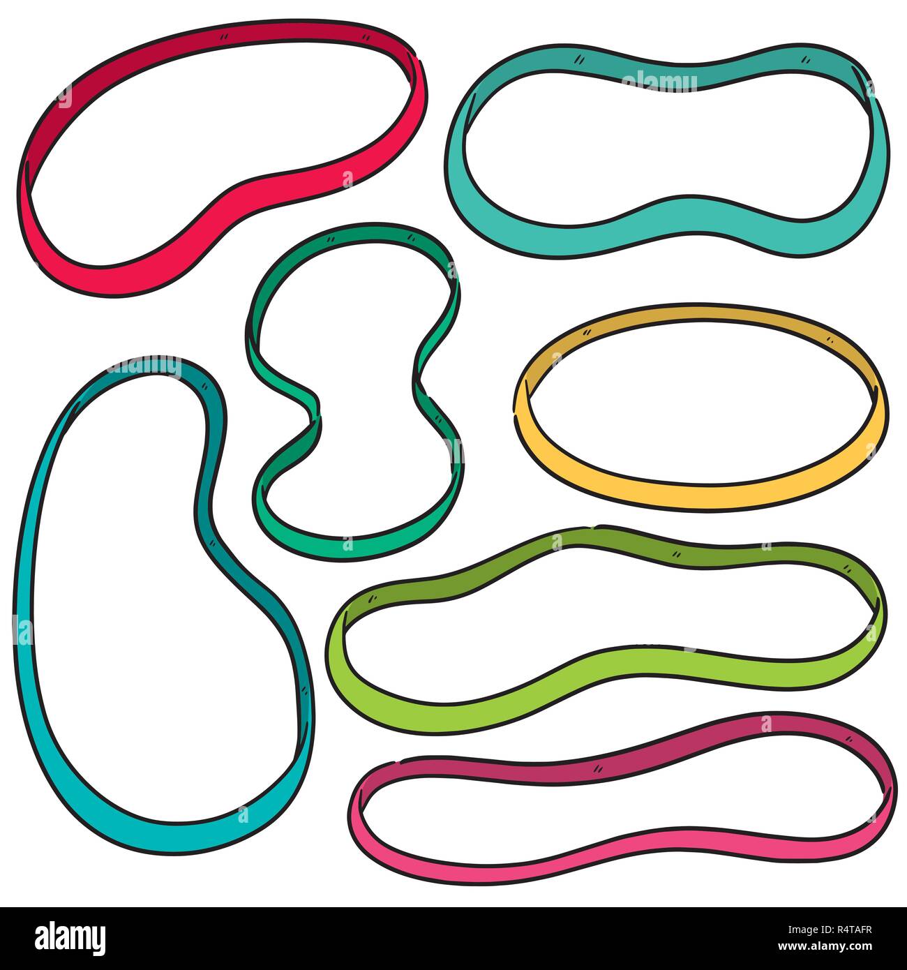 vector set of rubber bands Stock Vector Image & Art - Alamy